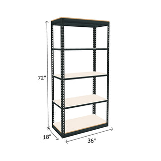 Boltless Shelving: 450 lb. Capacity Per Particle Board Shelf | BuyRack ...